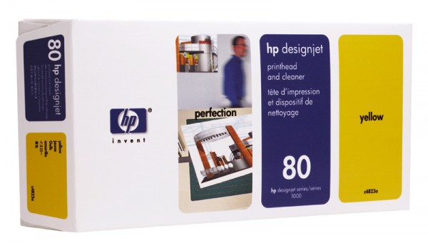 Купить Печатающая головка HP 80 C4823A желтый для HP DJ 1050c/c plus ...