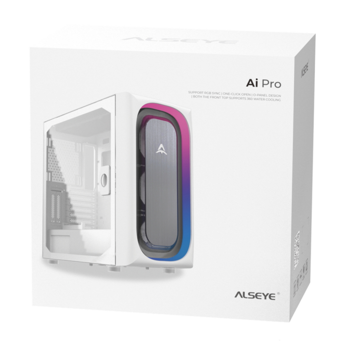 Купить Корпус Ai Pro W Alseye Ai Pro White 0.7mm SPCC, Mini-ITX/Micro-ATX/ATX/E-ATX, Front:120mm ...
