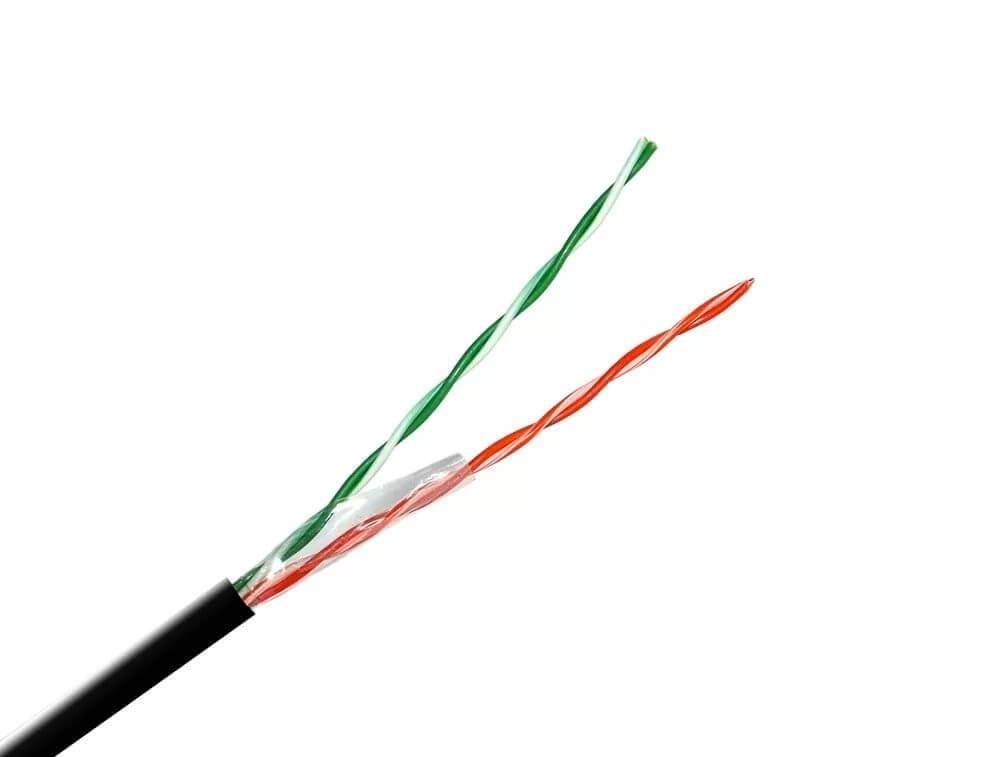 Купить Витая пара UTP 2 пары AWG 24 категория 5е внешняя CCA Light в ...