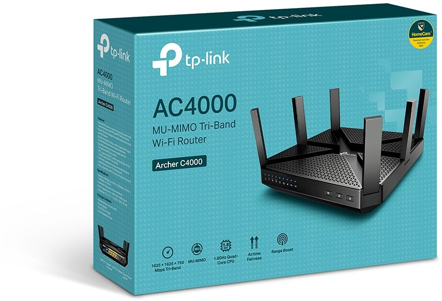 Купить Роутер беспроводной TP-Link Archer C4000 AC4000 10/100/1000BASE ...