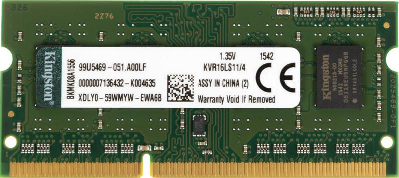 Купить Память DDR3L 4Gb 1600MHz Kingston KVR16LS11/4 RTL PC3-12800 CL11 ...