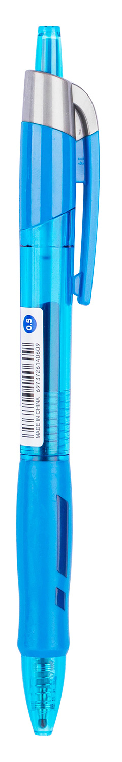 Купить Ручка гелевая Deli EG08-BL Arris 0.5мм резин. манжета прозрачный ...