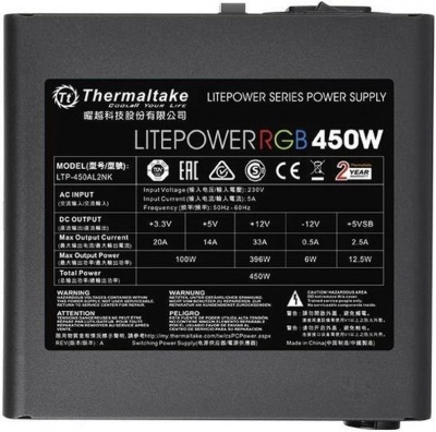 Купить Блок питания Thermaltake ATX 450W Litepower RGB 450 (24+4+4pin ...